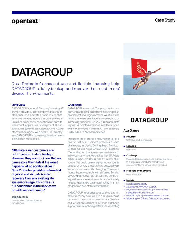 Datagroup Data Protector Referenzbericht 7838