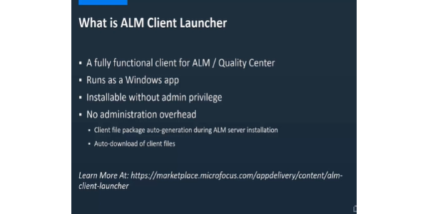 Using ALM Client Launcher