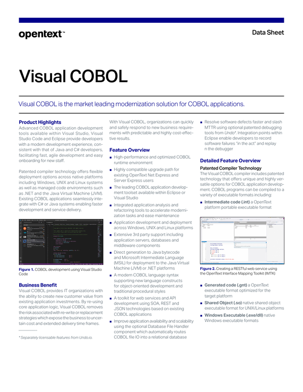Visual COBOL 9: Building for the Future | OpenText Visual COBOL 9: Building for the Future | OpenText