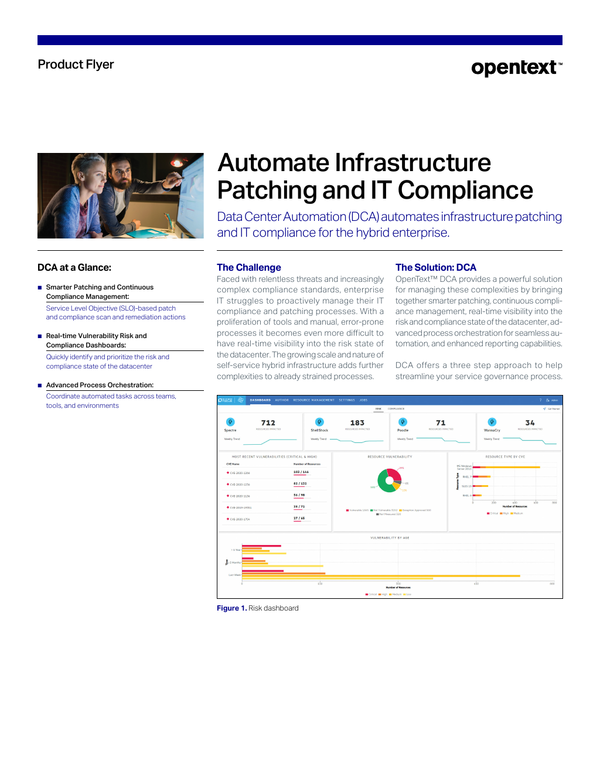 Automate It Compliance And Vulnerability Risk Management Flyer