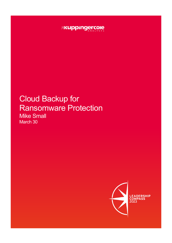Cloud Backup for Ransomware Protection