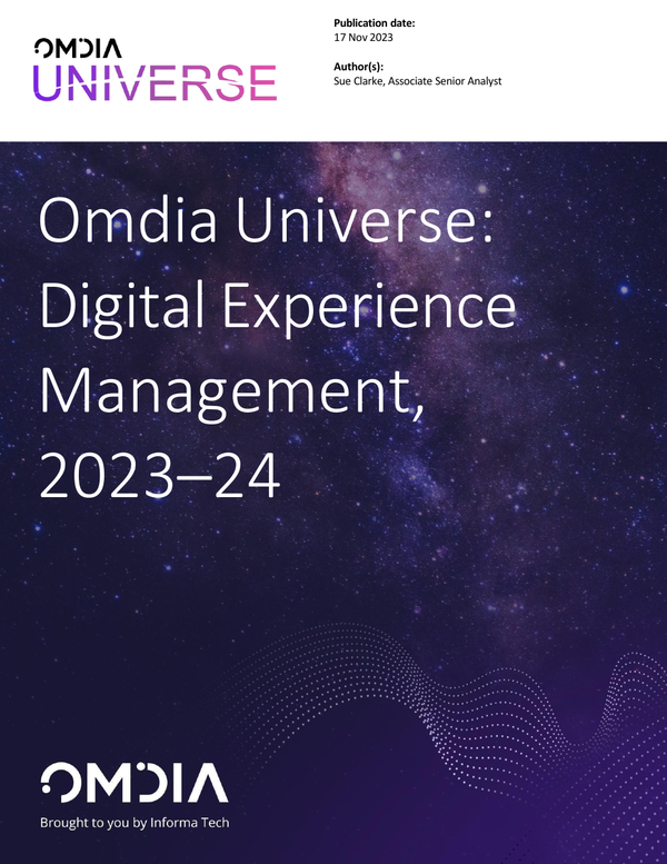 OpenText Omdia Digital Experience Management 2023-24