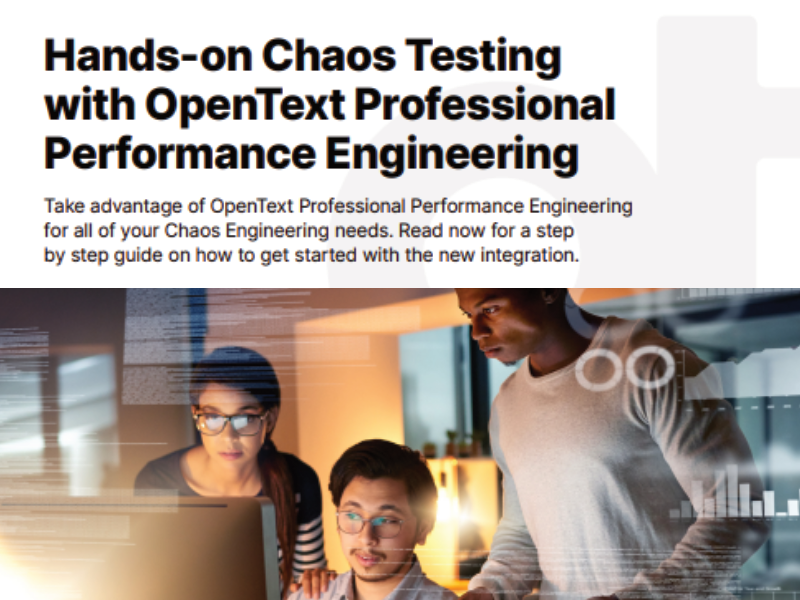 Hands-on Chaos Testing with OpenText Professional Performance Engineering