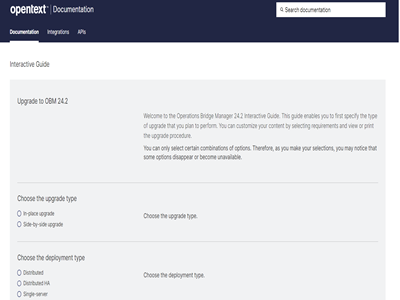 Launch The Interactive Upgrade Guide