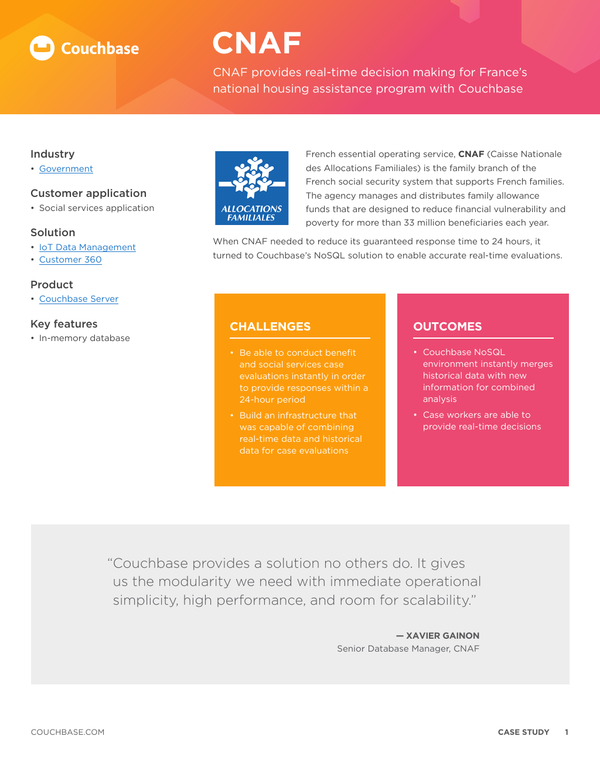 CNAF & Couchbase Case Study