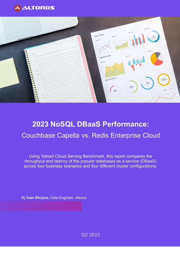Altoros Report 2023 Nosql Dbaas Performance Couchbase Capella Vs Redis Enterprise Cloud 