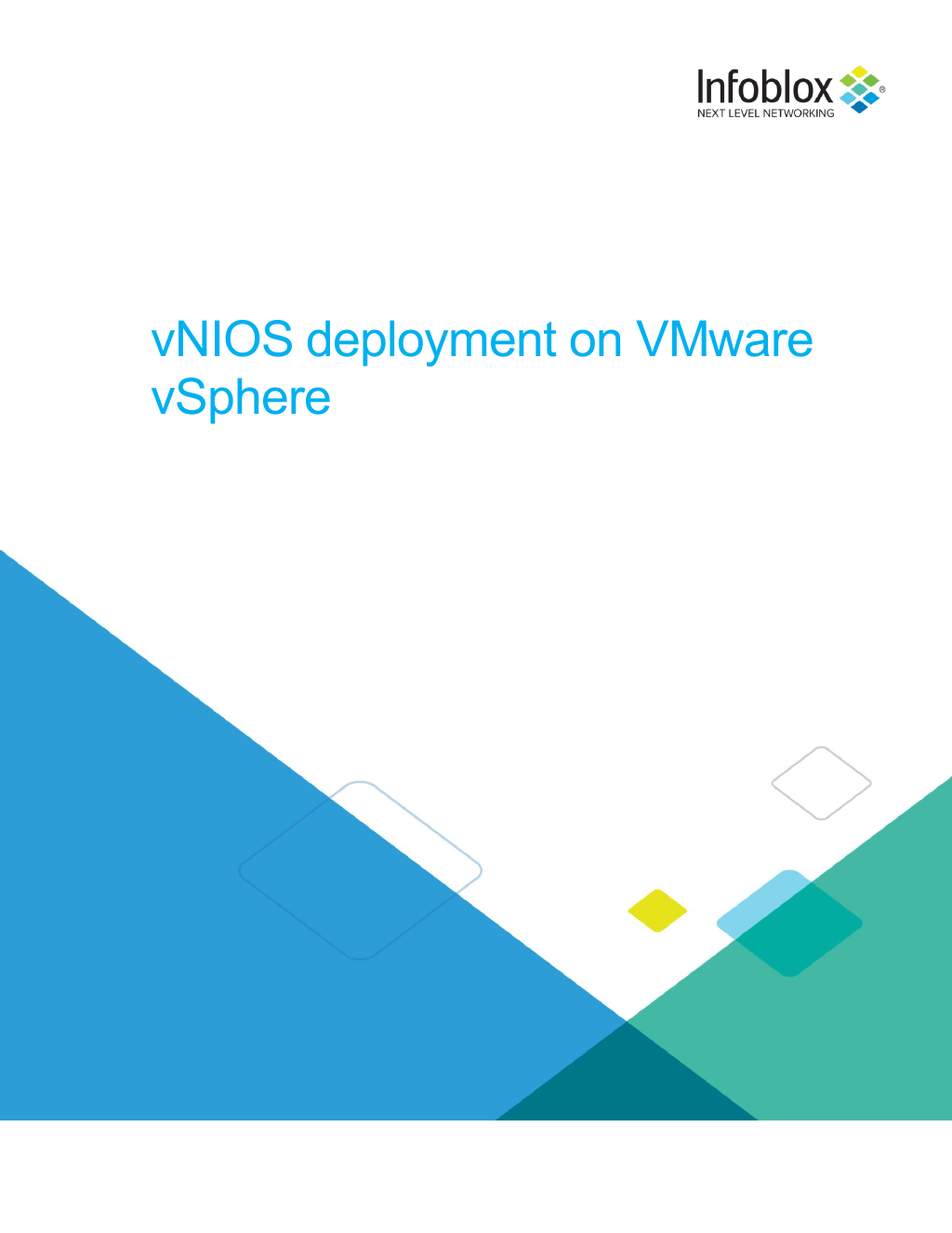 [Deployment Guide] vNIOS Deployment On VMware vSphere