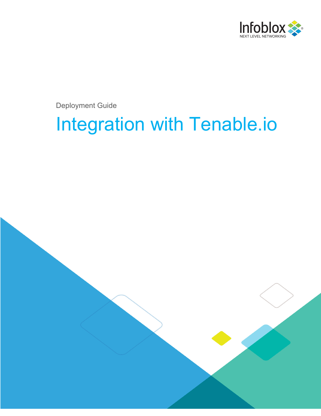 [Deployment Guide] Integration With Tenable Io