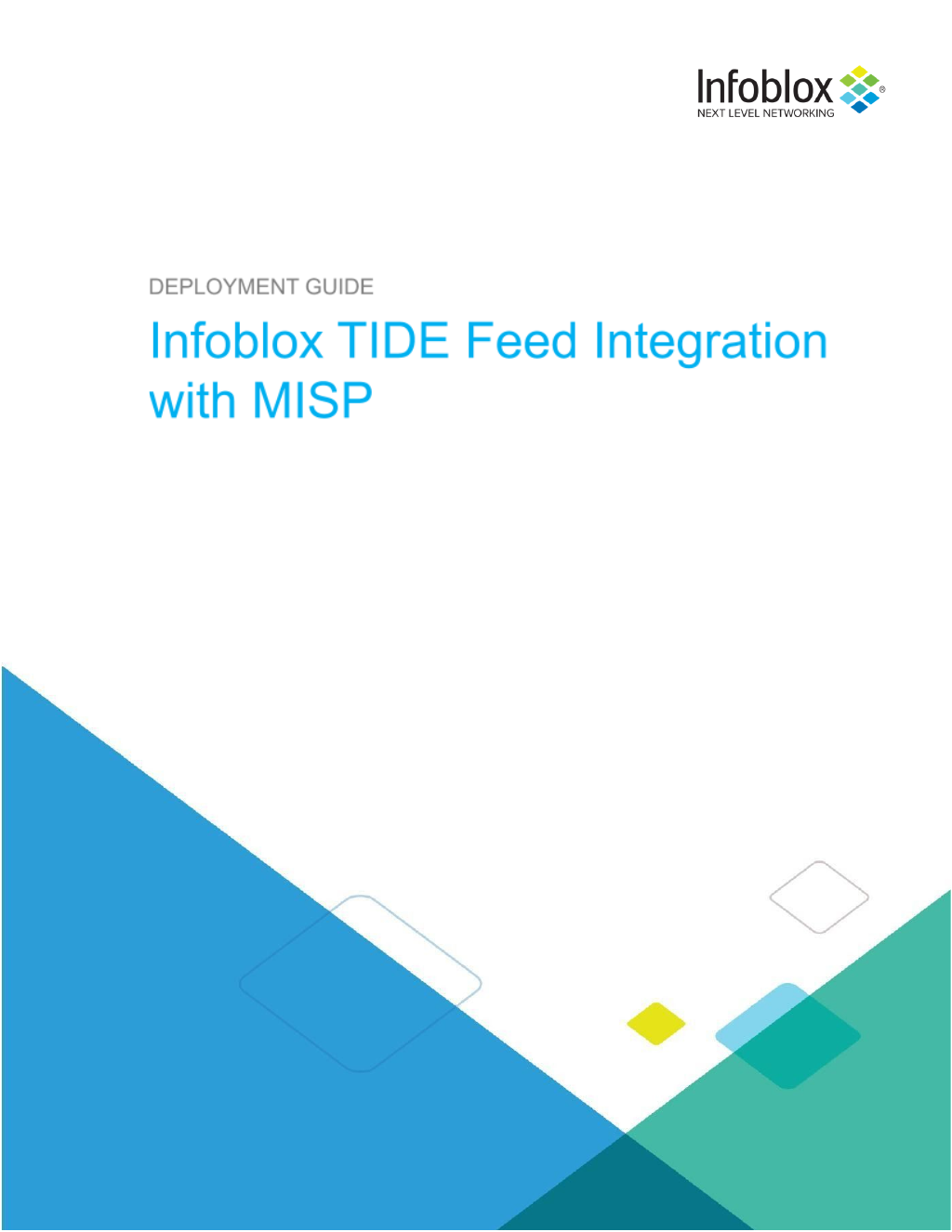 Infoblox TIDE Feed Integration with MISP | Infoblox