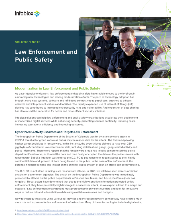 Law Enforcement And Public Safety