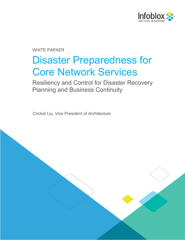 Disaster Preparedness for Core Network Services