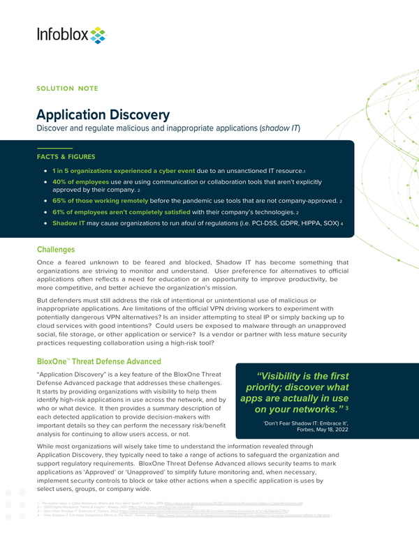 [Solution Note] Application Discovery