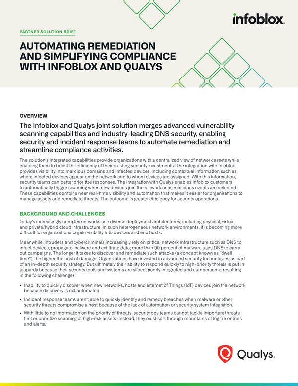 Accurate Asset Discovery and Threat Containment Using Infoblox and ...