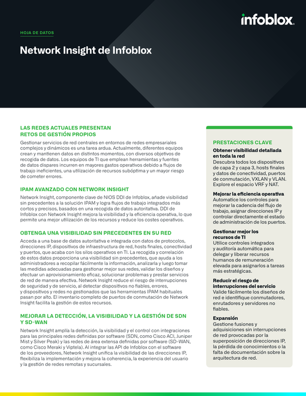 Network Insight de Infoblox