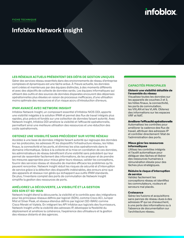 Infoblox Network Insight