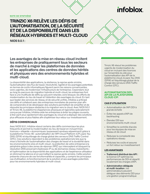 Trinzic X6 Relève Les Défis De L'automatisation, De La Sécurité Et De ...