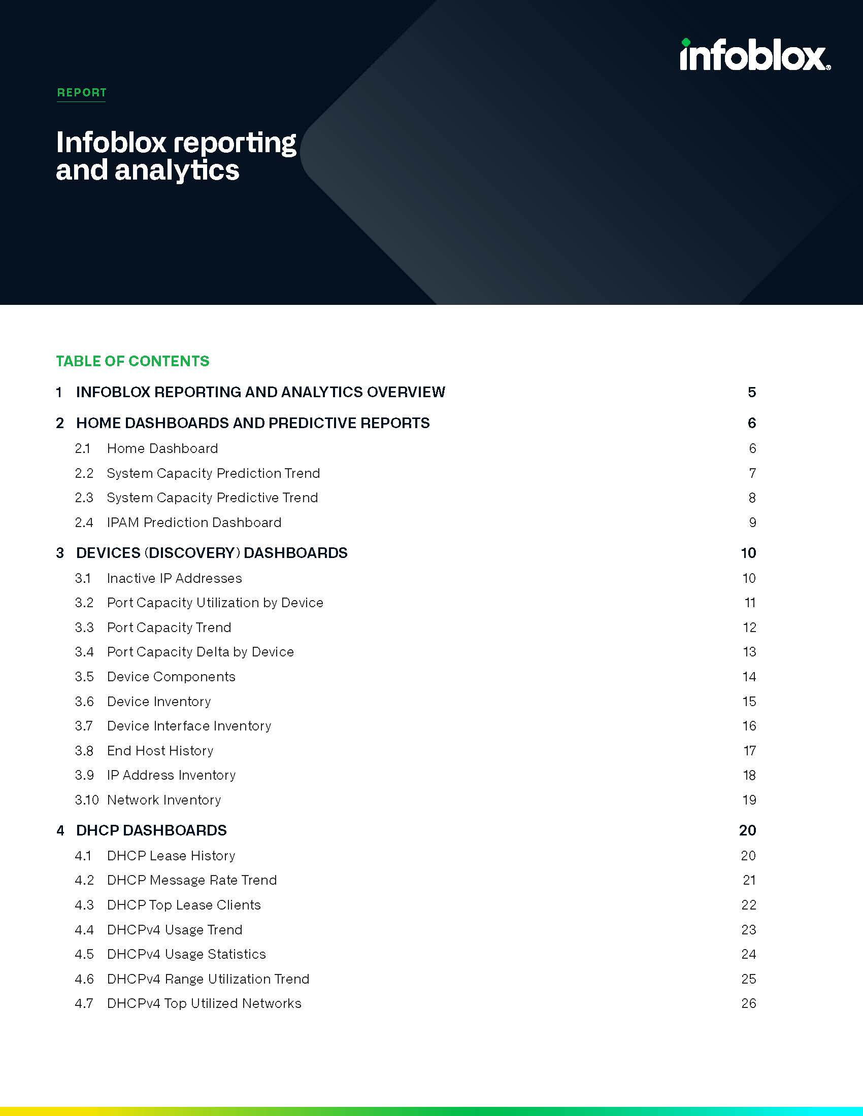 [Datasheet] Infoblox Reporting & Analytics Sample Report