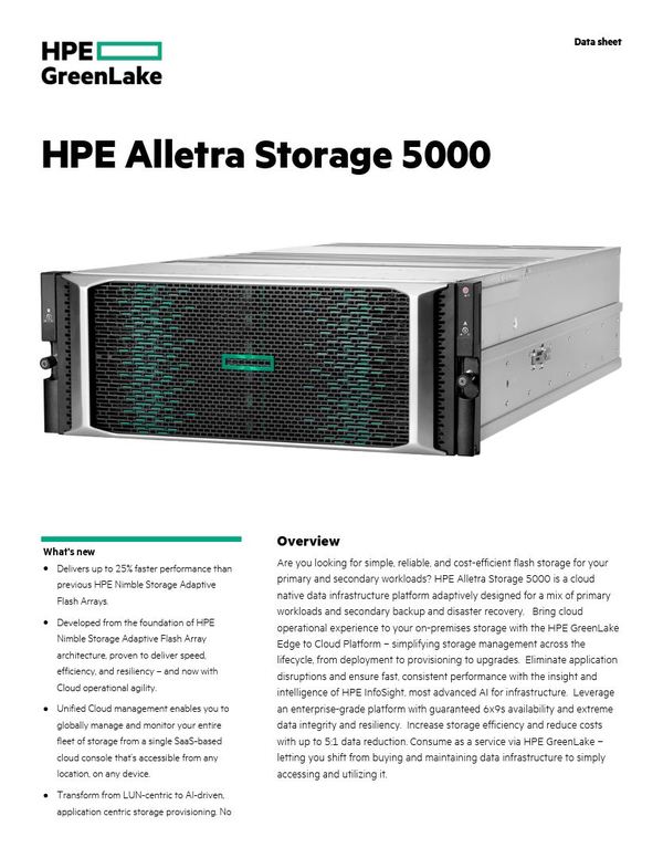 HPE Alletra 5000 [6 min read time]