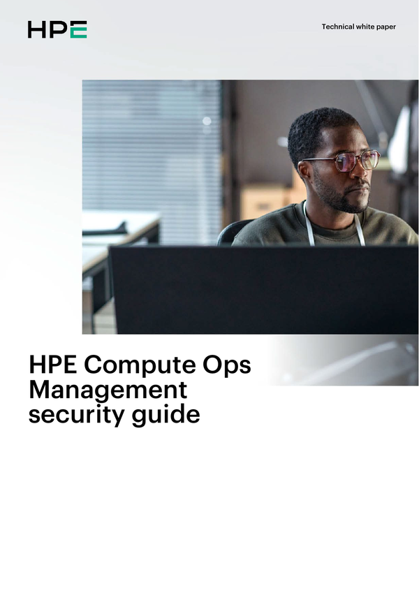 HPE Compute Ops Management security guide [16 min read time]