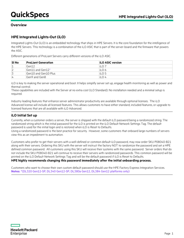 HPE Integrated Lights-Out (iLO) [35 min read time]