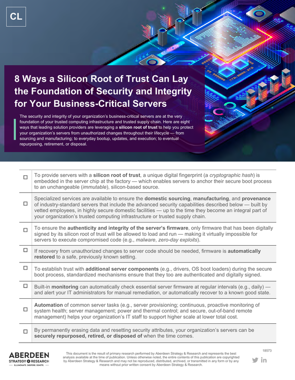 8 Ways a Silicon Root of Trust Can Lay the Foundation of Security and ...
