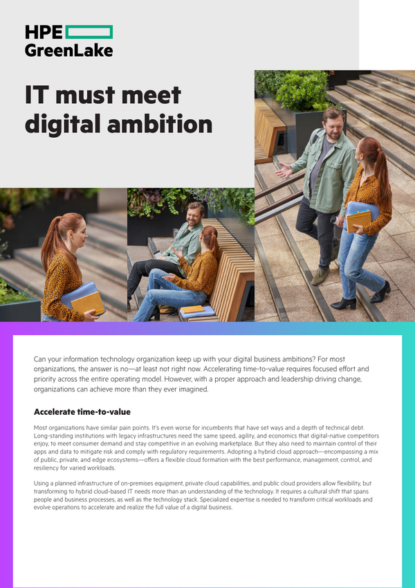 IT must meet digital ambition [4 min read time]