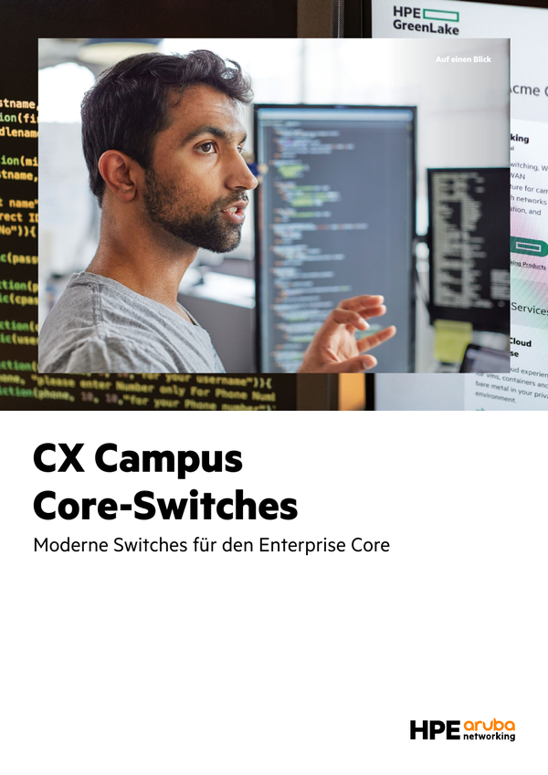 Auf einen Blick: HPE Aruba Networking CX Campus Core-Switches