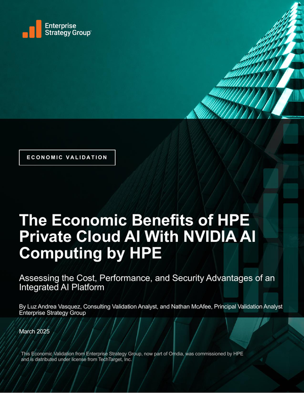 The Economic Benefits of HPE Private Cloud AI With NVIDIA AI Computing by HPE [22 min read time]