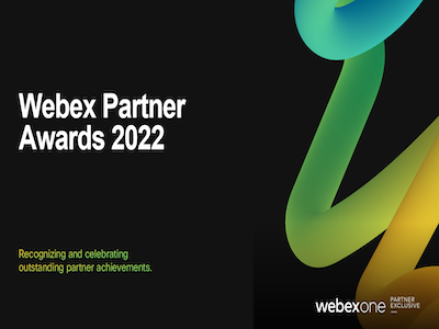 Congratulations 2022 Webex Partner Award Winners