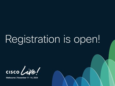 Register for Cisco Live 2024 Melbourne at the early bird rate!