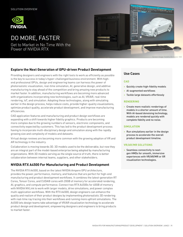 NVIDIA RTX and Data Center GPUs Enable Faster, More Cost-Efficient CFD ...