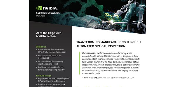 Musashi transforms manufacturing through automated optical inspection.