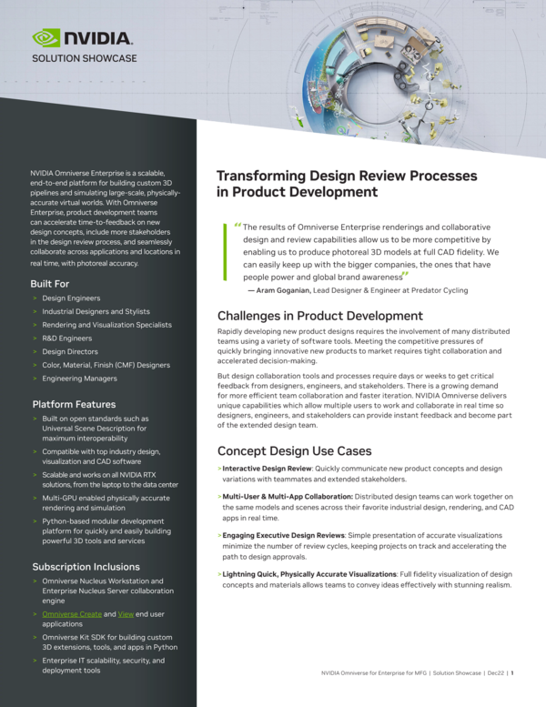 NVIDIA Omniverse for Media & Entertainment