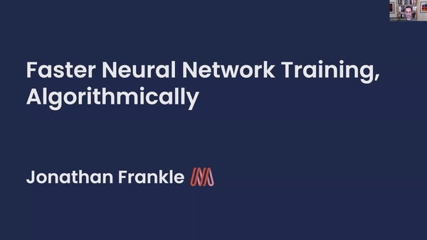 Faster Neural Network Training, Algorithmically