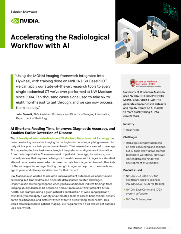 Accelerating the Radiological Workflow with AI