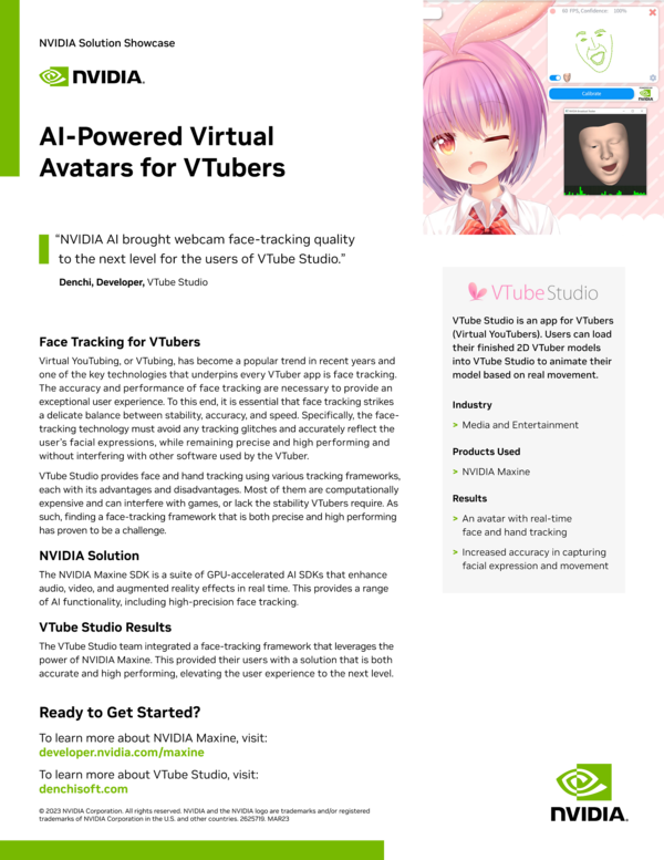 AI-Powered Virtual Avatars for VTubers