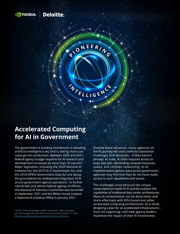 Accelerated Computing for AI in Government