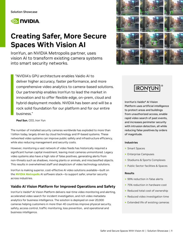 Creating Safer, More Secure Spaces With Vision AI