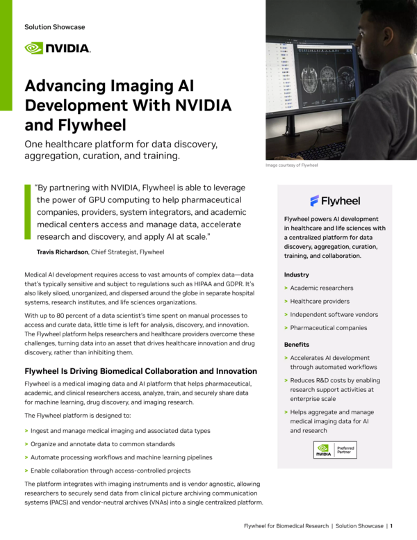 Advancing Imaging AI Development With NVIDIA and Flywheel