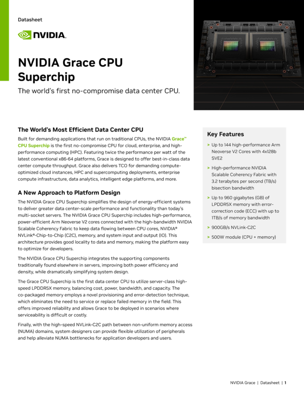 NVIDIA H200 Tensor Core GPU Datasheet