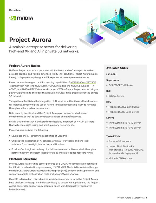 NVIDIA Project Aurora Datasheet