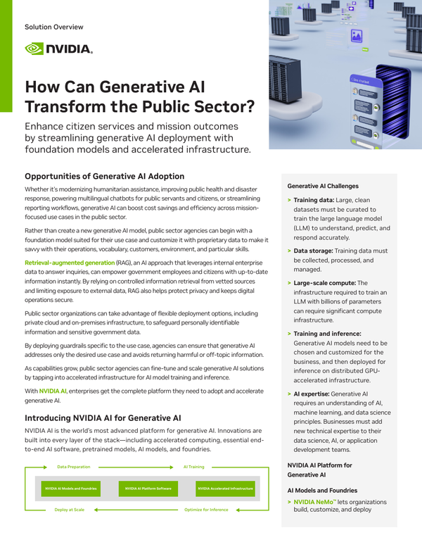 How Can Generative AI Transform the Public Sector?