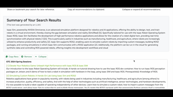RAG Example Use Case: Search and Summarization Tool Hosted on AWS