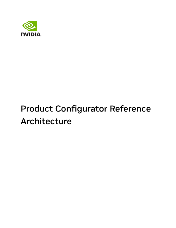 Product Configurator Reference Architecture