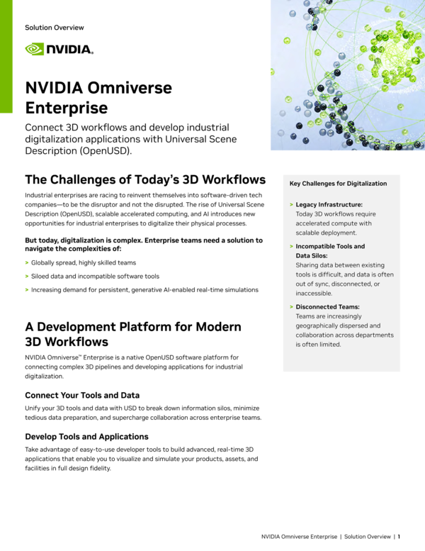 Nvidia Omniverse Enterprise For Design Collaboration Solution Showcase