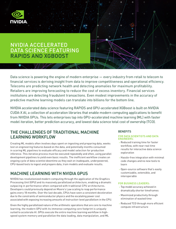 Accelerated Data Science Solution With Rapids