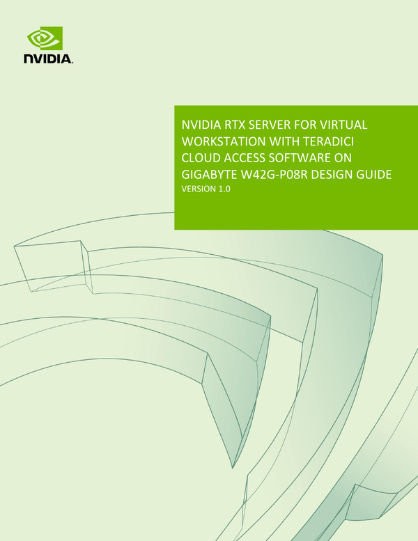 NVIDIA RTX Server for Virtual Workstation With Teradici Cloud Access ...
