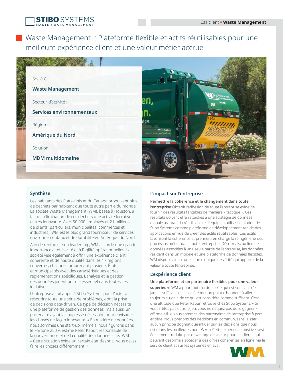 Témoignage client Waste Management