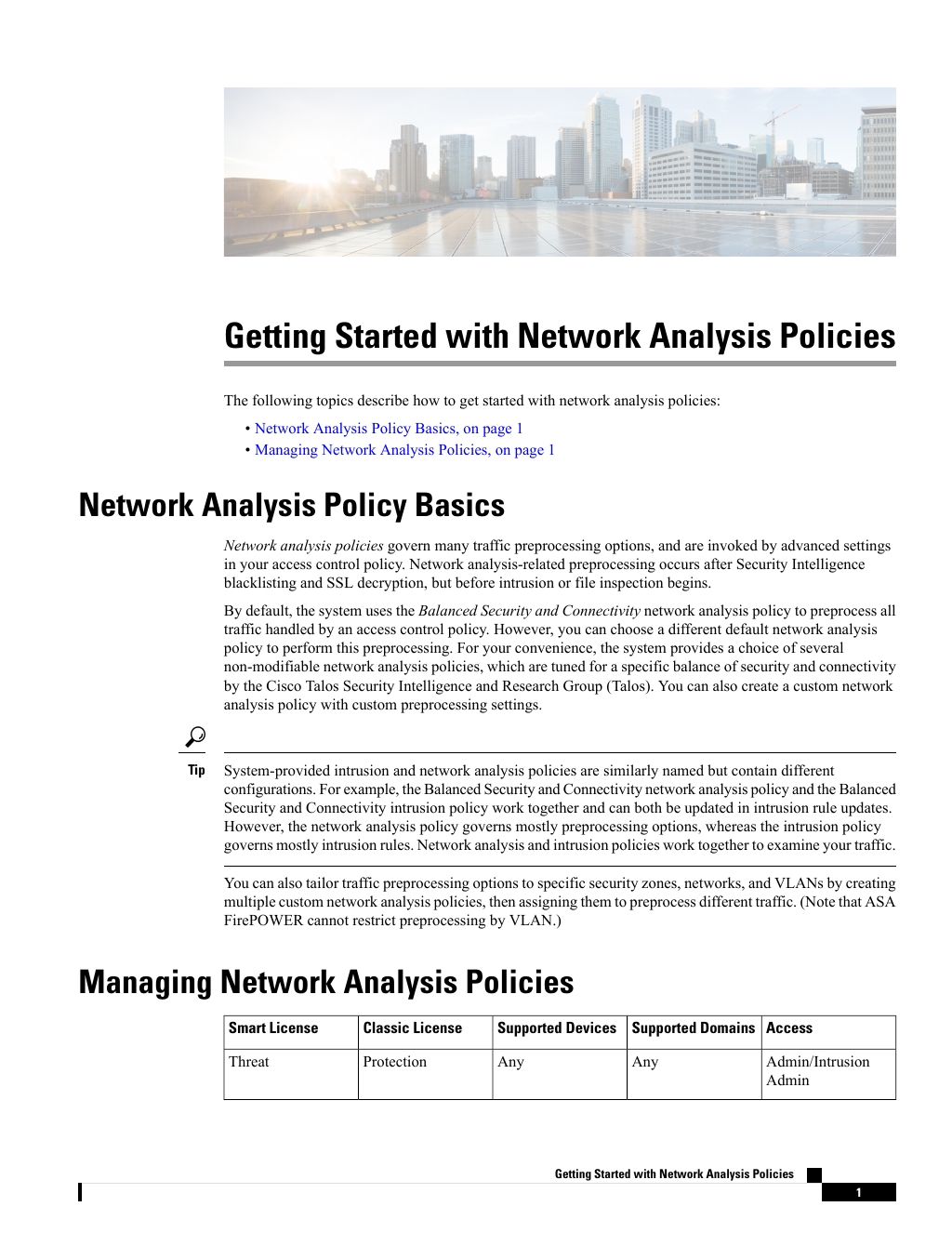 Getting Started With Network Analysis Policies