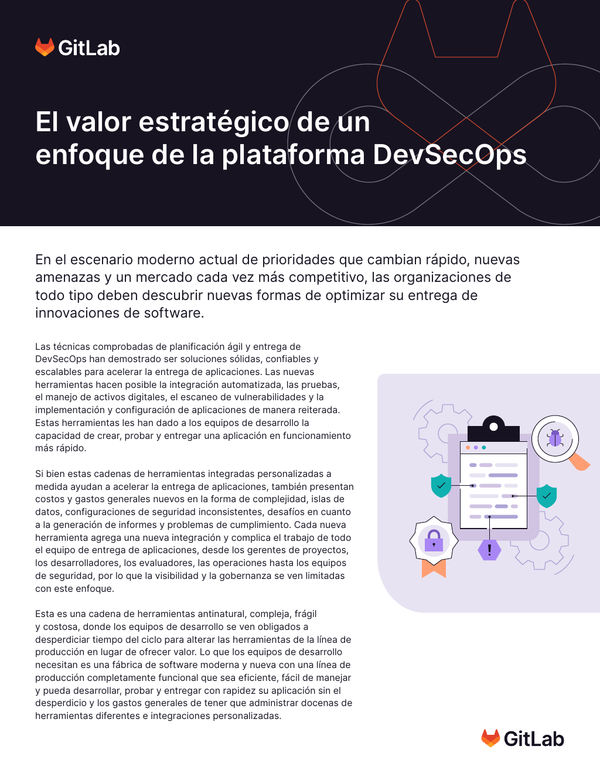 El valor estratégico de unenfoque de la plataforma DevSecOps